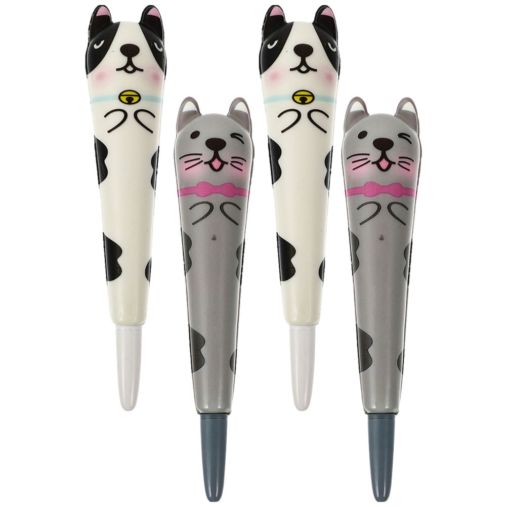 4Pcs Stress Relief Sponge Pens Animal Gel Pens Funny Fidget Pens Sponge ...