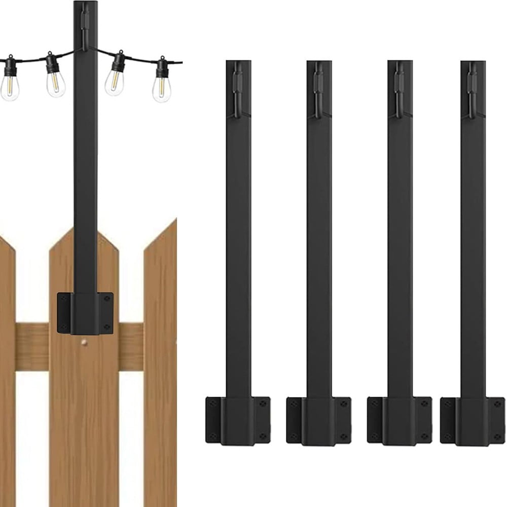 4Pcs String Hanging Light Poles With Clip Holder Hooks For Light ...