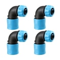 4Pcs Sturdy ABS 90 Degree Hose Angled Adapters Quick Connection ...
