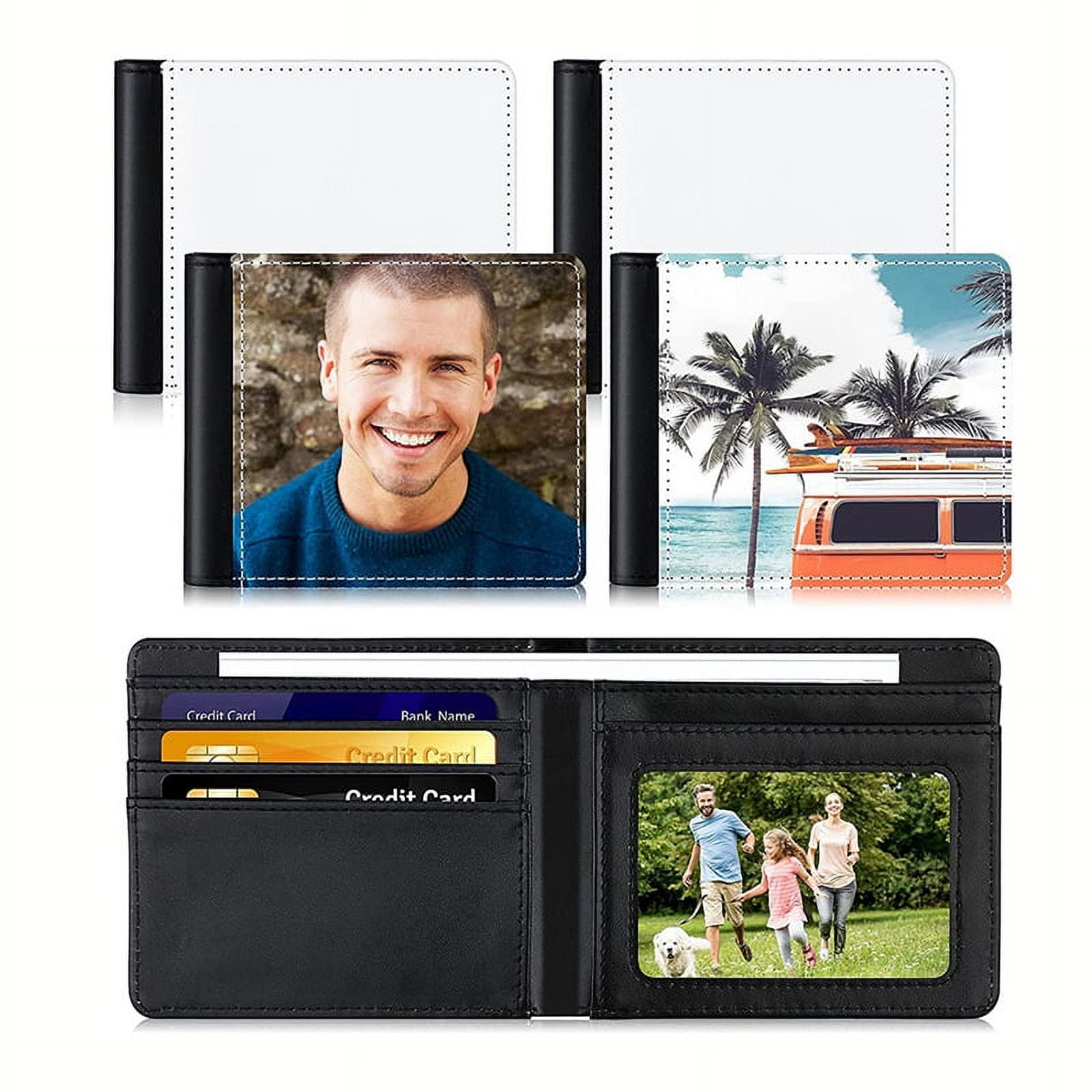 4Pcs Sublimation Wallet Blank Heat Transfer Wallets Bank Card Holder ...
