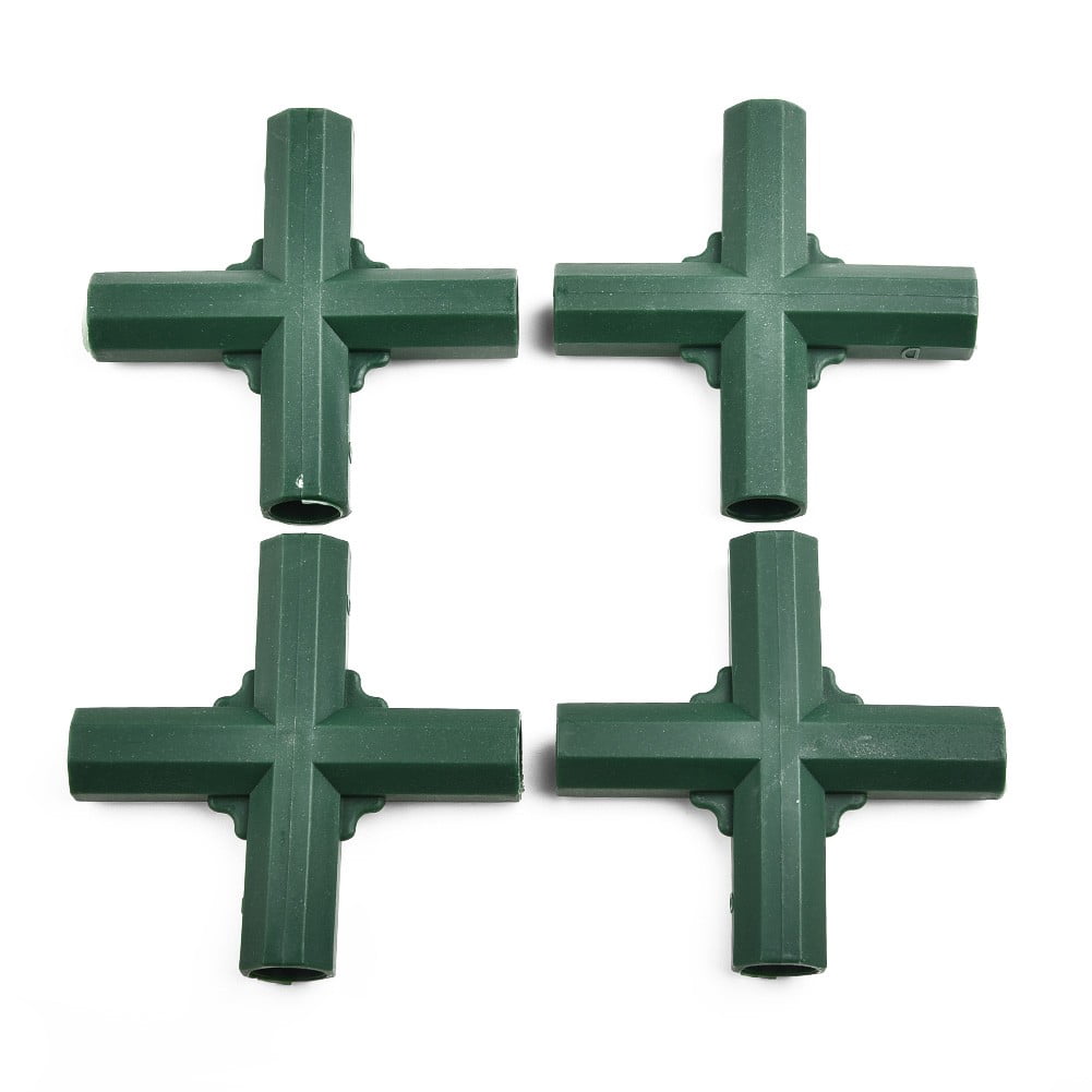 4Pcs T 3ways Cross 4ways Connector For 16MM Tube Plastic Garden Climb ...