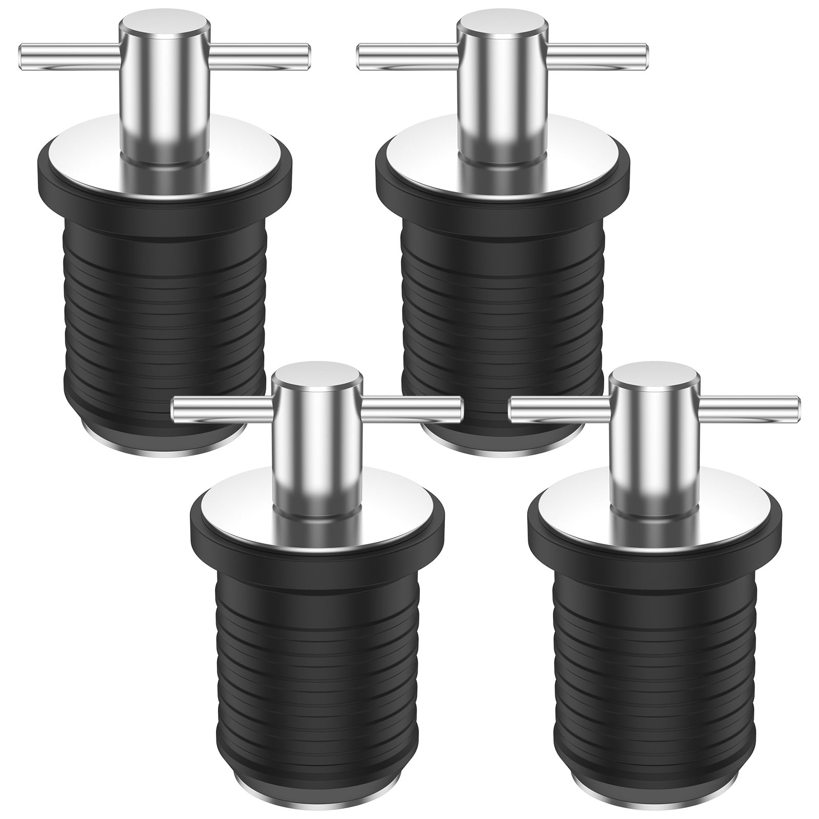 4Pcs T-Handle Drain Plug 25/32mm Metal Marine Boat Drain Plug Boat ...