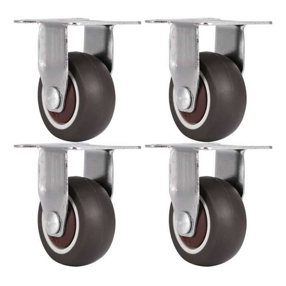 4Pcs TPR Mute 360 Degree Rotating Universal Caster Wheel Replacement ...