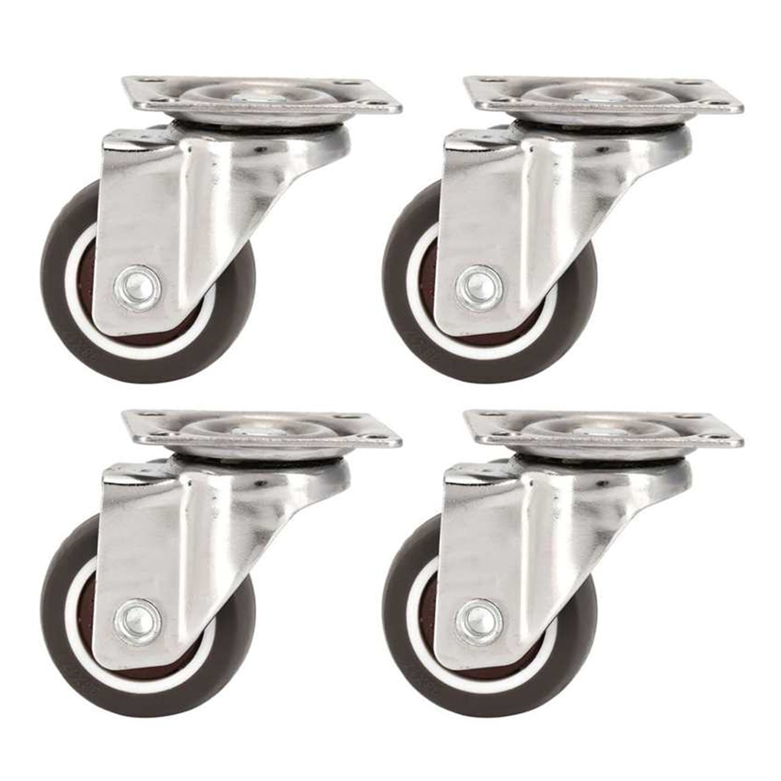 4Pcs TPR Mute 360 Degree Rotating Universal Caster Wheel Replacement ...