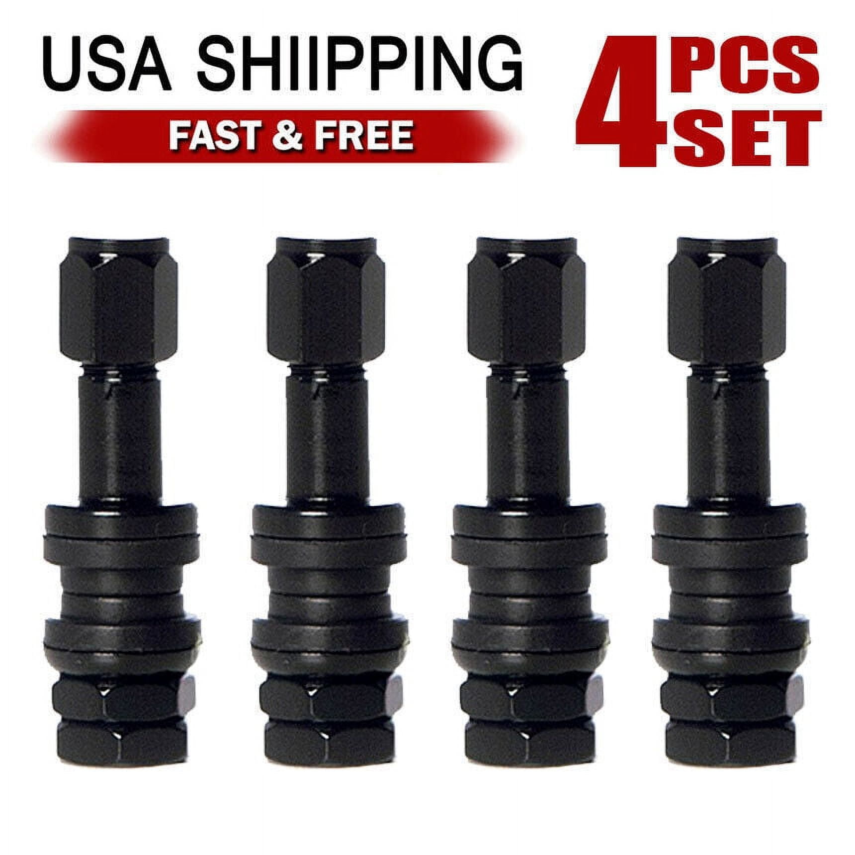 4Pcs TR48 Bolt On Tire Valve Stem Metal High Pressure Flush With Stem ...