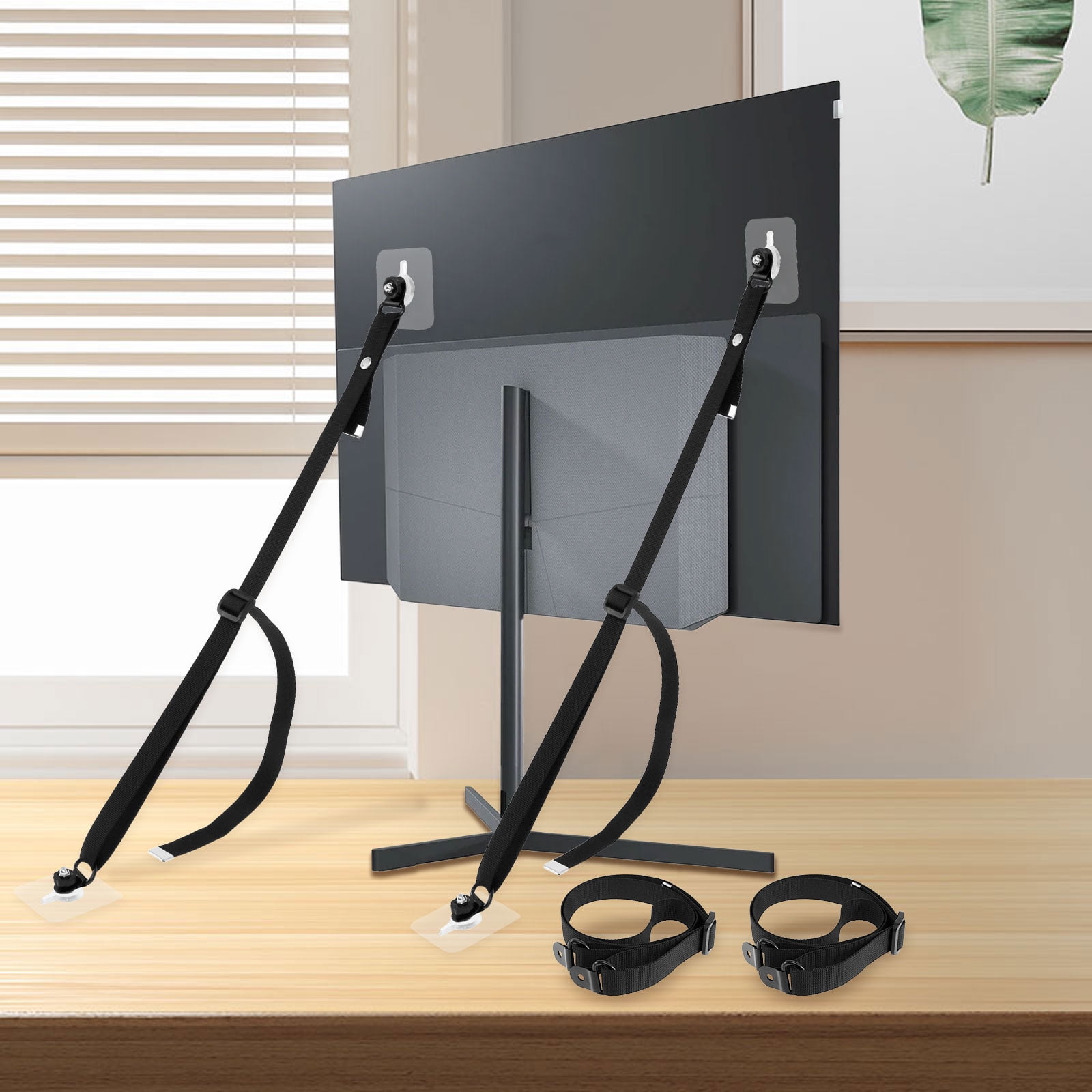 4Pcs TV Safety Straps Adjustable TV Harness Prevents Tipping Over ...