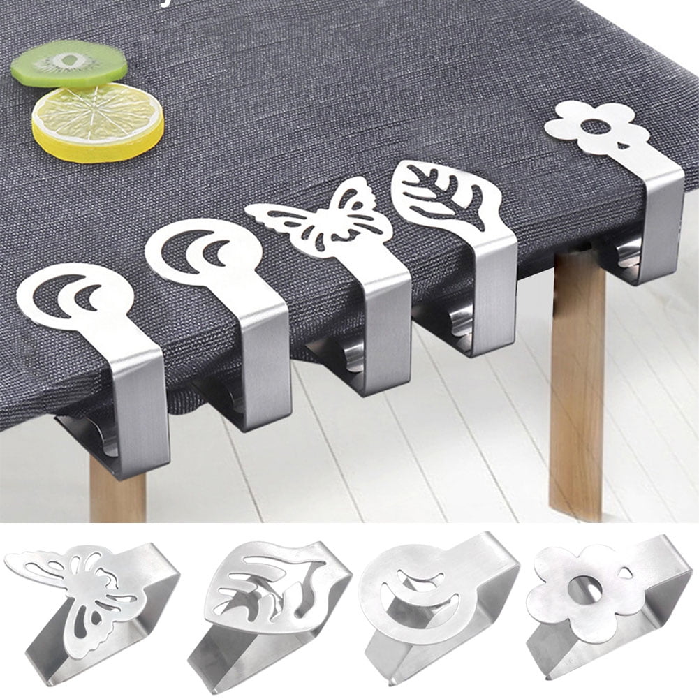 4Pcs Tablecloth Clips for Outdoor Dining Table Picnic Tables Clips ...