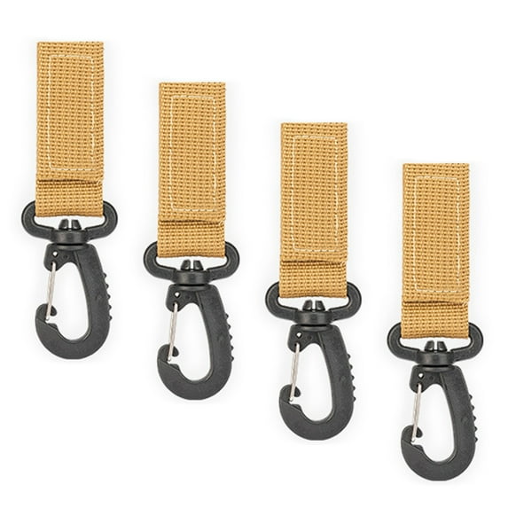 4Pcs Tactically Belt Carabiners Hook Nylon Webbing Buckles Strap Belt ...