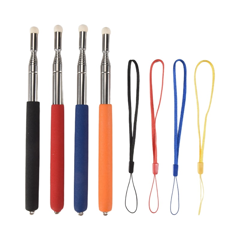 4Pcs Telescopic Pointer Stick with Hand Lanyard Teacher for Classroom ...