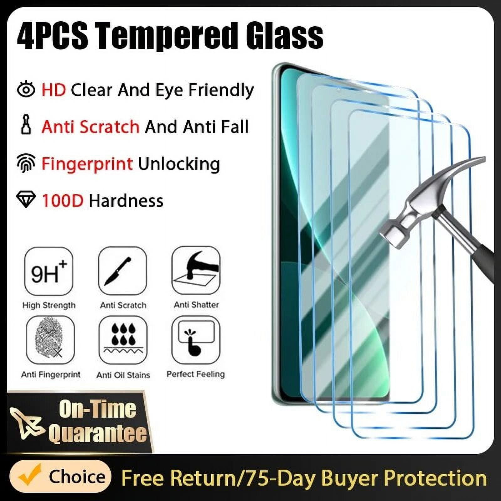 4Pcs Tempered Glass for Xiaomi Poco F3 F4 X3 X4 GT X3 X5 Pro Screen ...