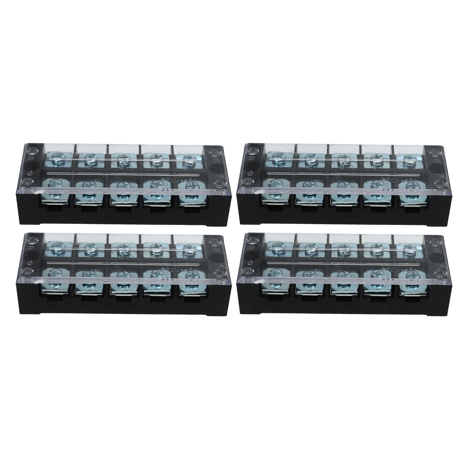 4Pcs Terminal Strip Block TB Fixed Large Current Dual Row Terminal ...