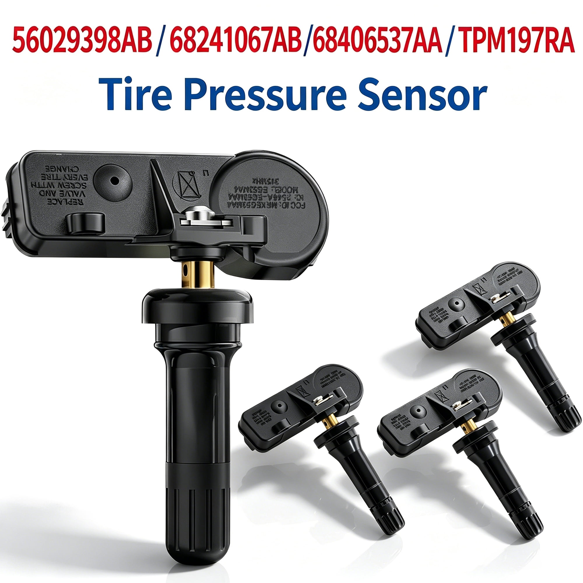 4Pcs Tire Pressure Sensor TPMS OEM 56029398AB For Dodge Chrysler Jeep ...