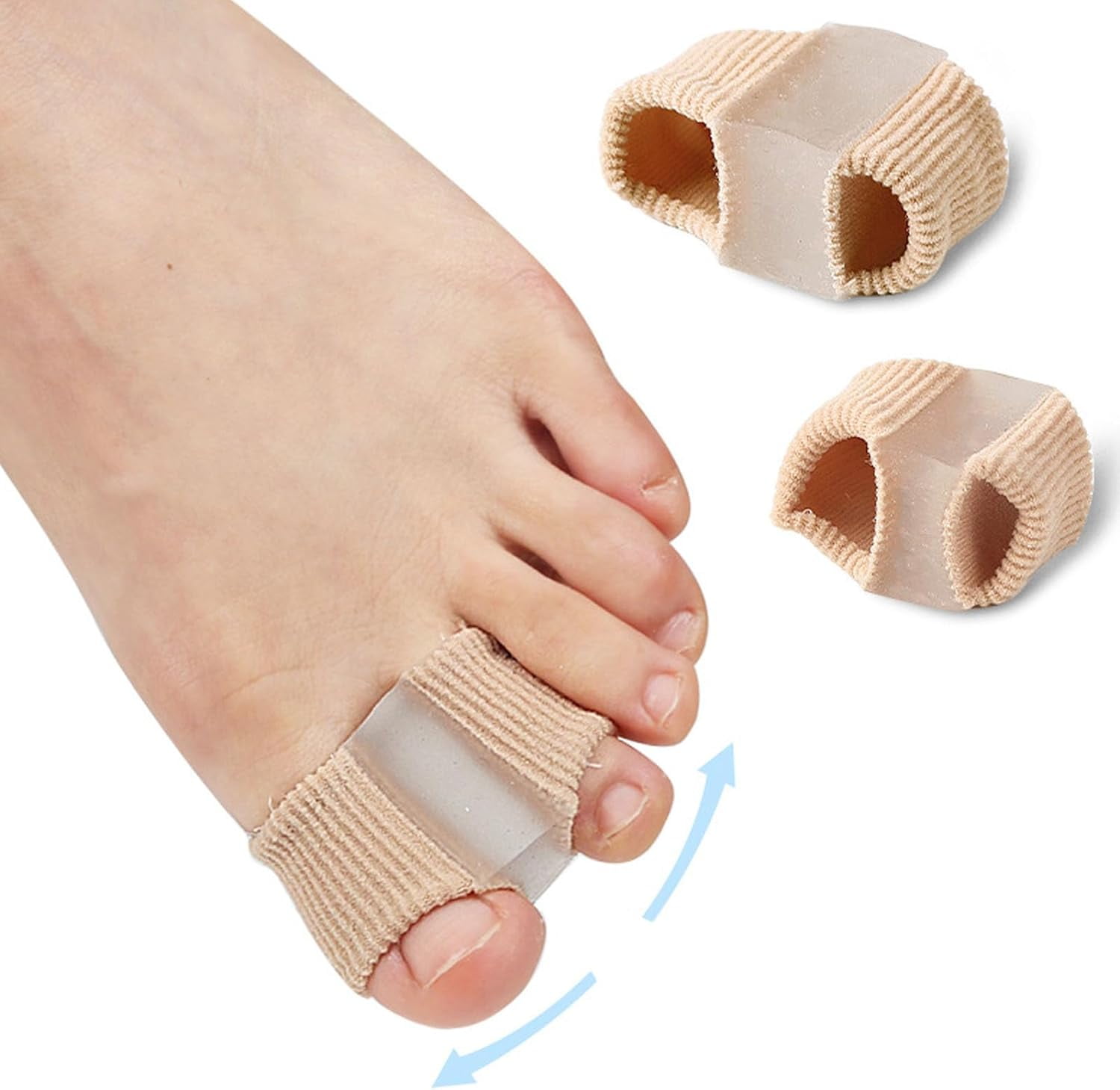 4Pcs Toe Hallux Valgus Separator, Toe Straightener Double Hole Big Toe ...