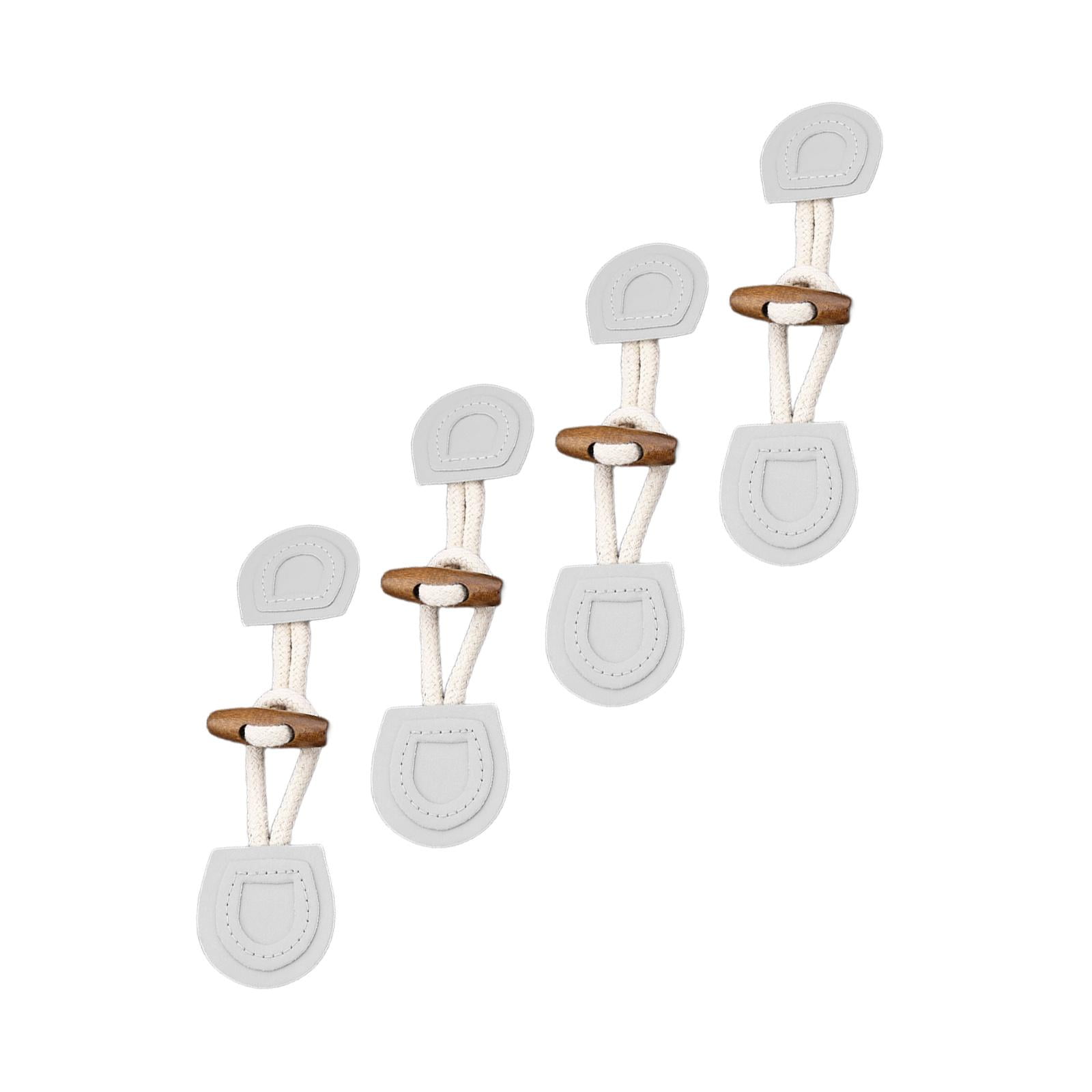 4Pcs Toggle Closure Buttons, Sewing Button Decoration PU Leather Sew on ...