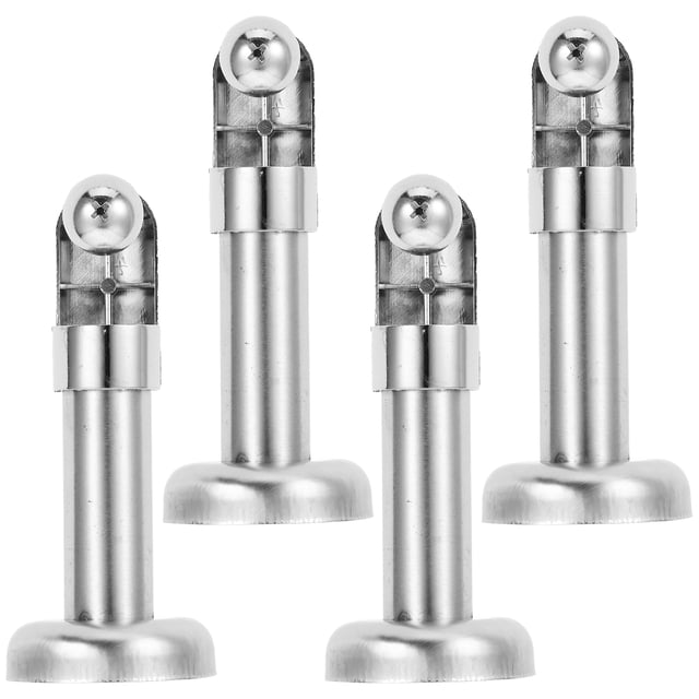 4Pcs Toilet Partition Support Foot Restroom Partition Bracket Stainless ...