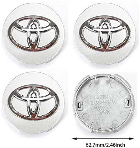 4Pcs Toyota Wheel Center Caps Parts, 62.7mm/2.46'' Rim Center Hub Caps ...