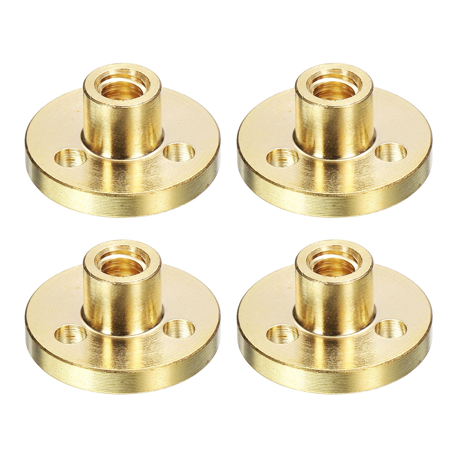 4Pcs Tr5x1 T5 Screw Brass Nut (Acme Thread, Pitch 1mm, 2mm, 2 Starts ...