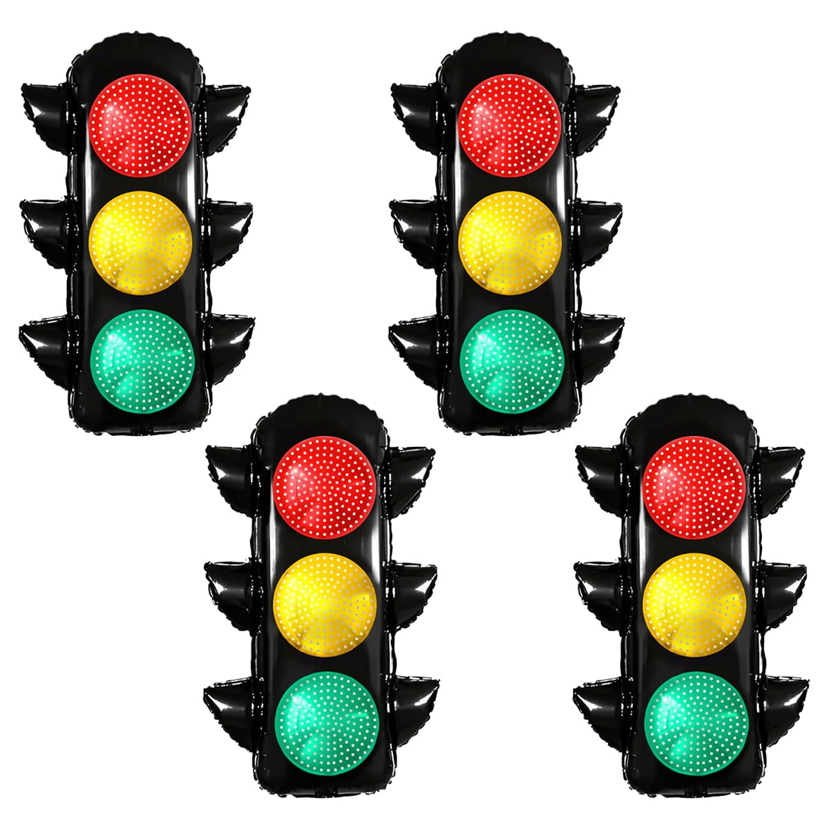 4Pcs Traffic Signal Lights RRF12 Aluminum Foil Balloons,Racing Birthday ...