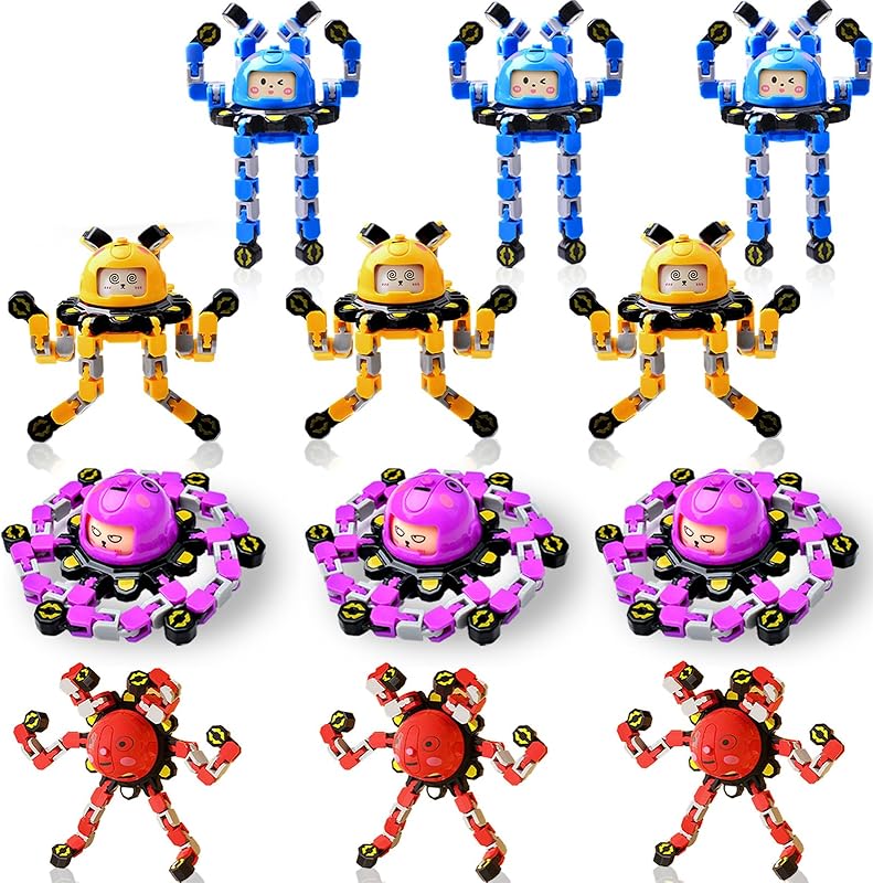 4Pcs Transformable Fidget Spinners for Kids Fidget Toys Teens Adults ...