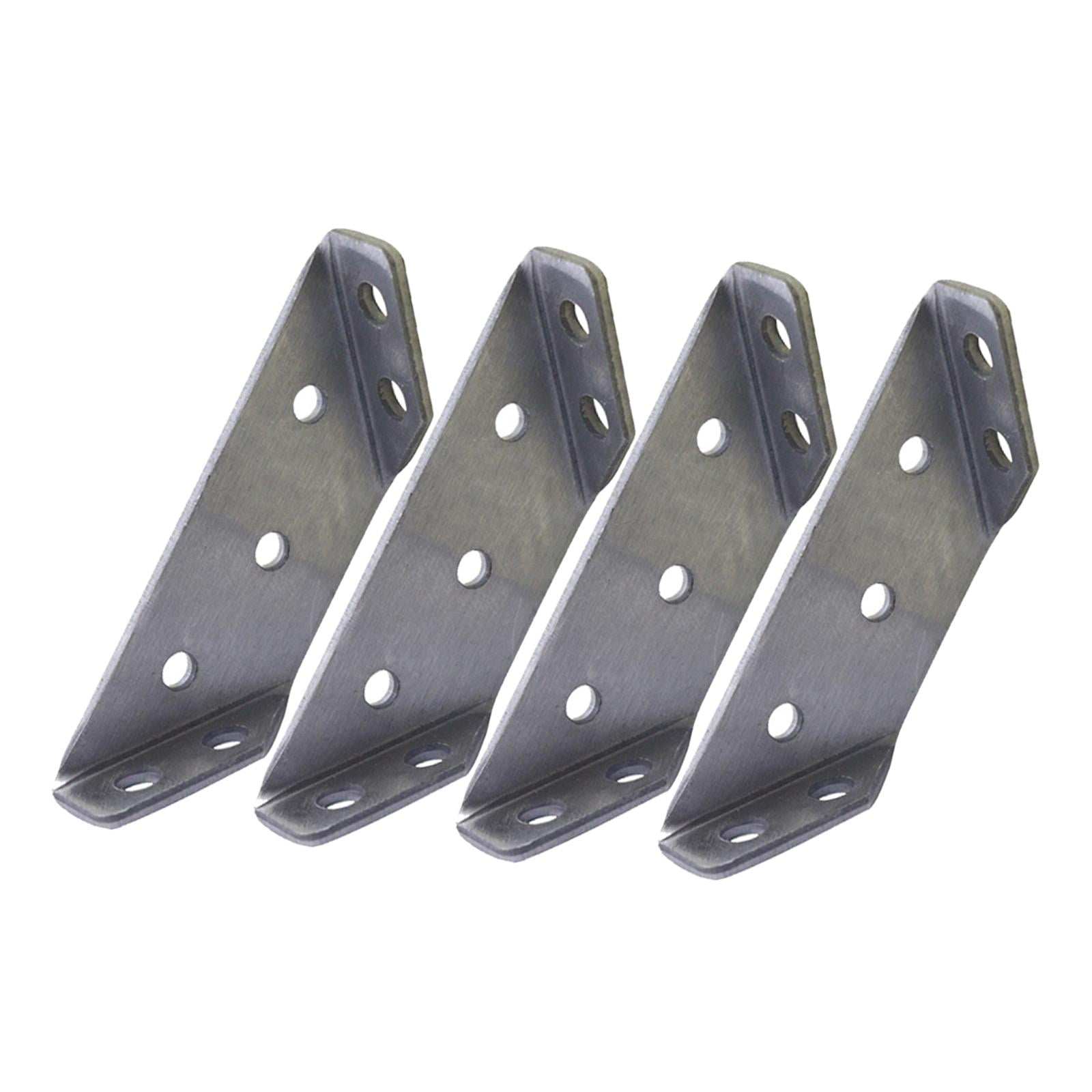 4Pcs Trapeziform Angle Brackets, Stainless Steel Corner s, Furniture ...
