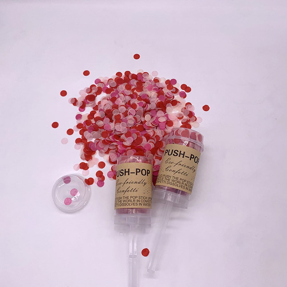 4Pcs Tuile Fireworks Wedding Supply Party Rainbow Paper Crumbs Handheld ...