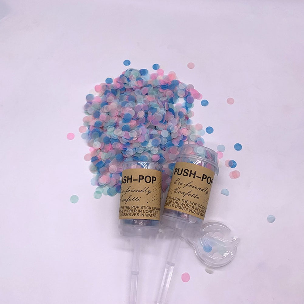 4Pcs Tuile Fireworks Wedding Supply Party Rainbow Paper Crumbs Handheld ...