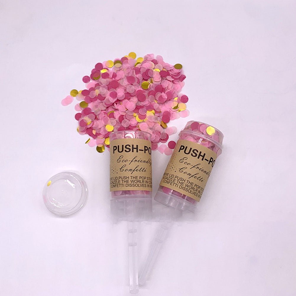 4Pcs Tuile Fireworks Wedding Supply Party Rainbow Paper Crumbs Handheld ...