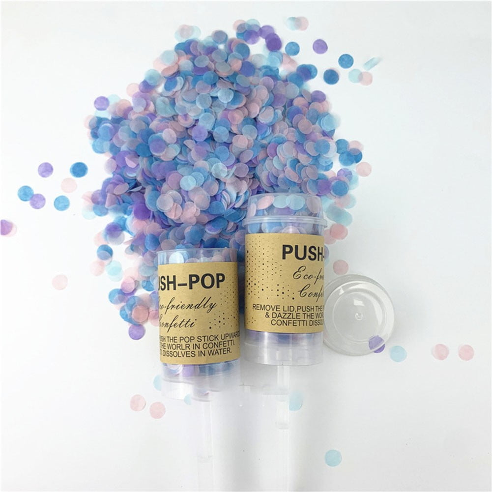 4Pcs Tuile Fireworks Wedding Supply Party Rainbow Paper Crumbs Handheld ...