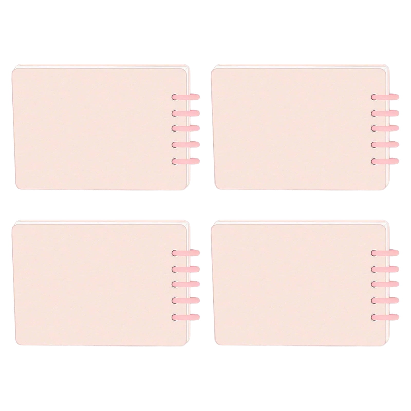 4Pcs Twin Coil Binding Notebook 160 Page Lined Pocket Notepads Small ...