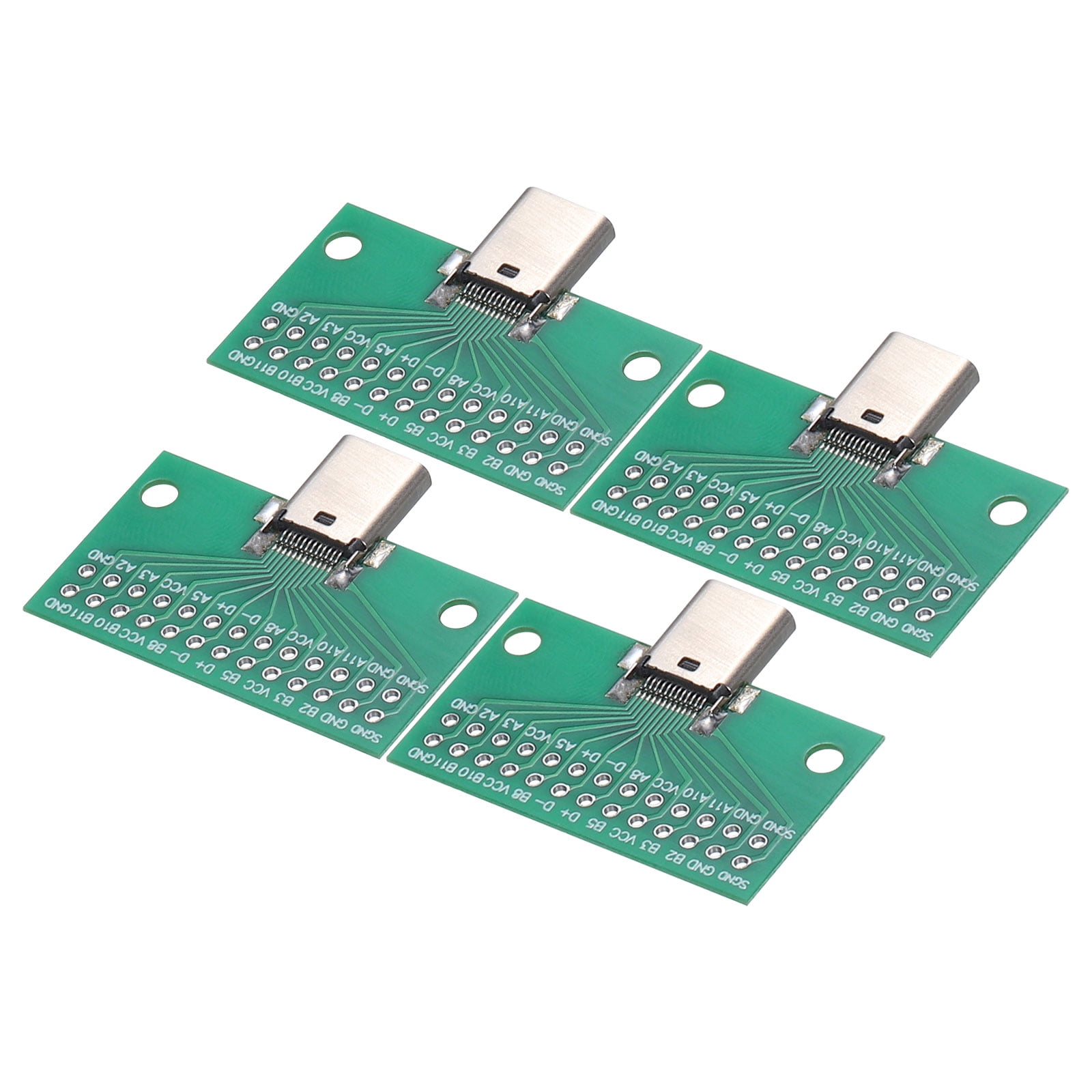 4Pcs Type C Connector Female USB 3.1 26Pin Test PCB Board for Data ...
