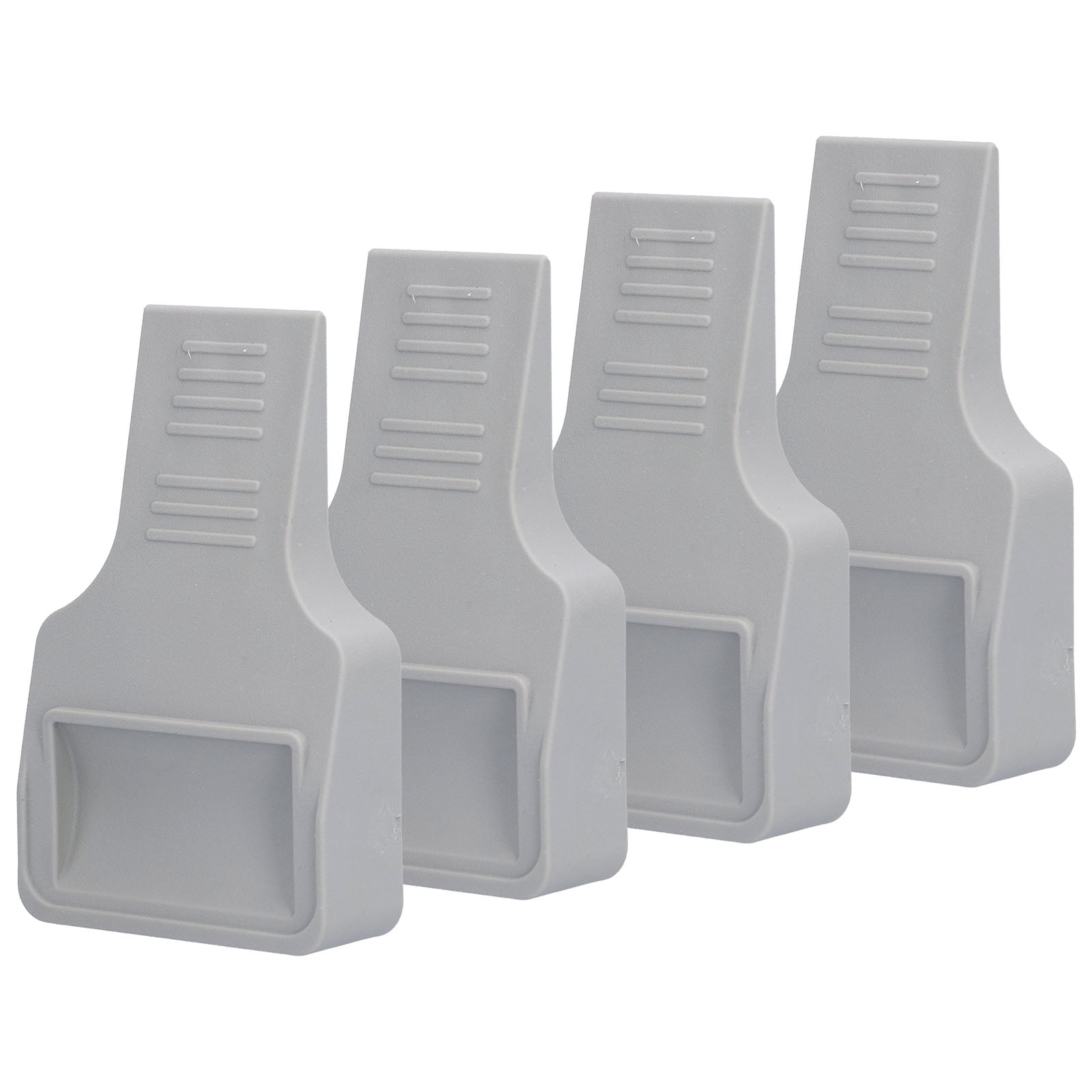 4Pcs U Shape Casters Door Stopper Anti Sliding Furniture Wheels Cups ...