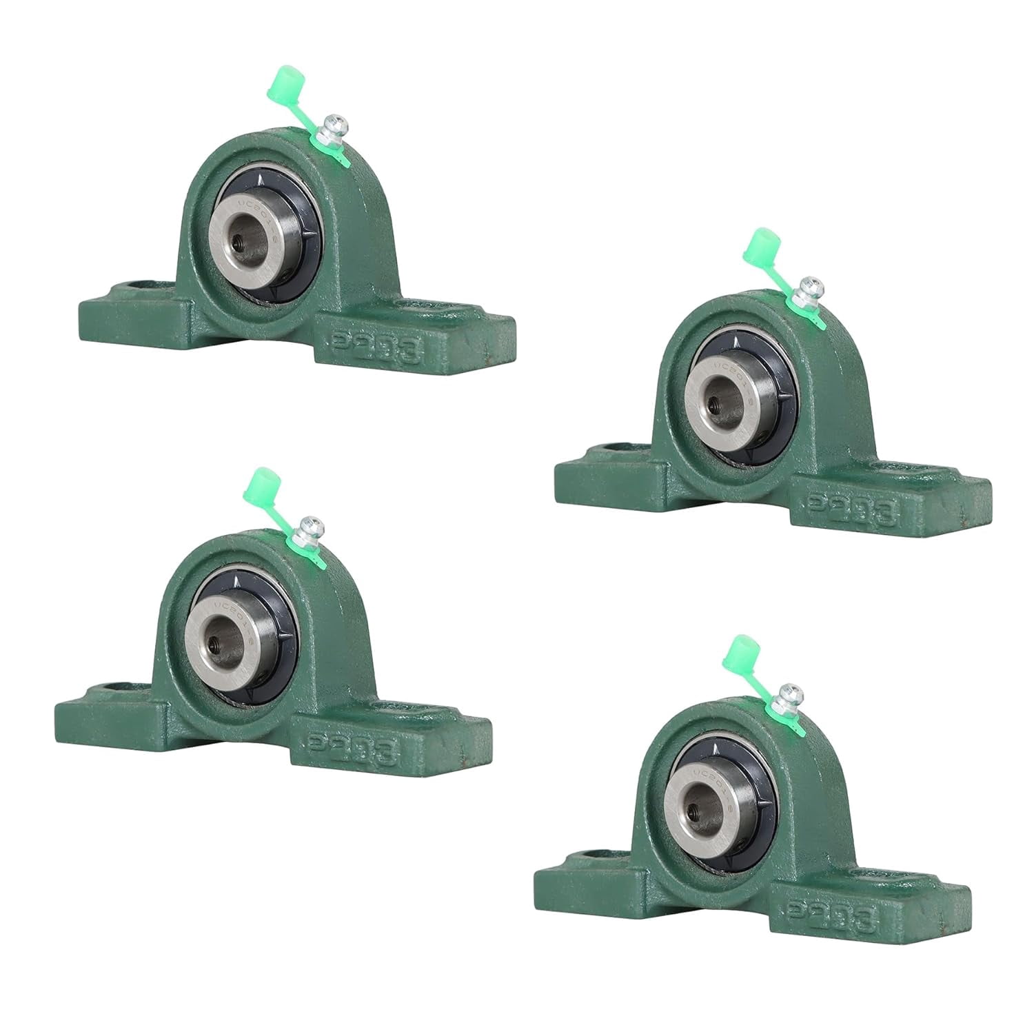 4Pcs UCP201-8 1/2 Inch Bore Bearings Iron & Steel Self Alignment Pillow ...