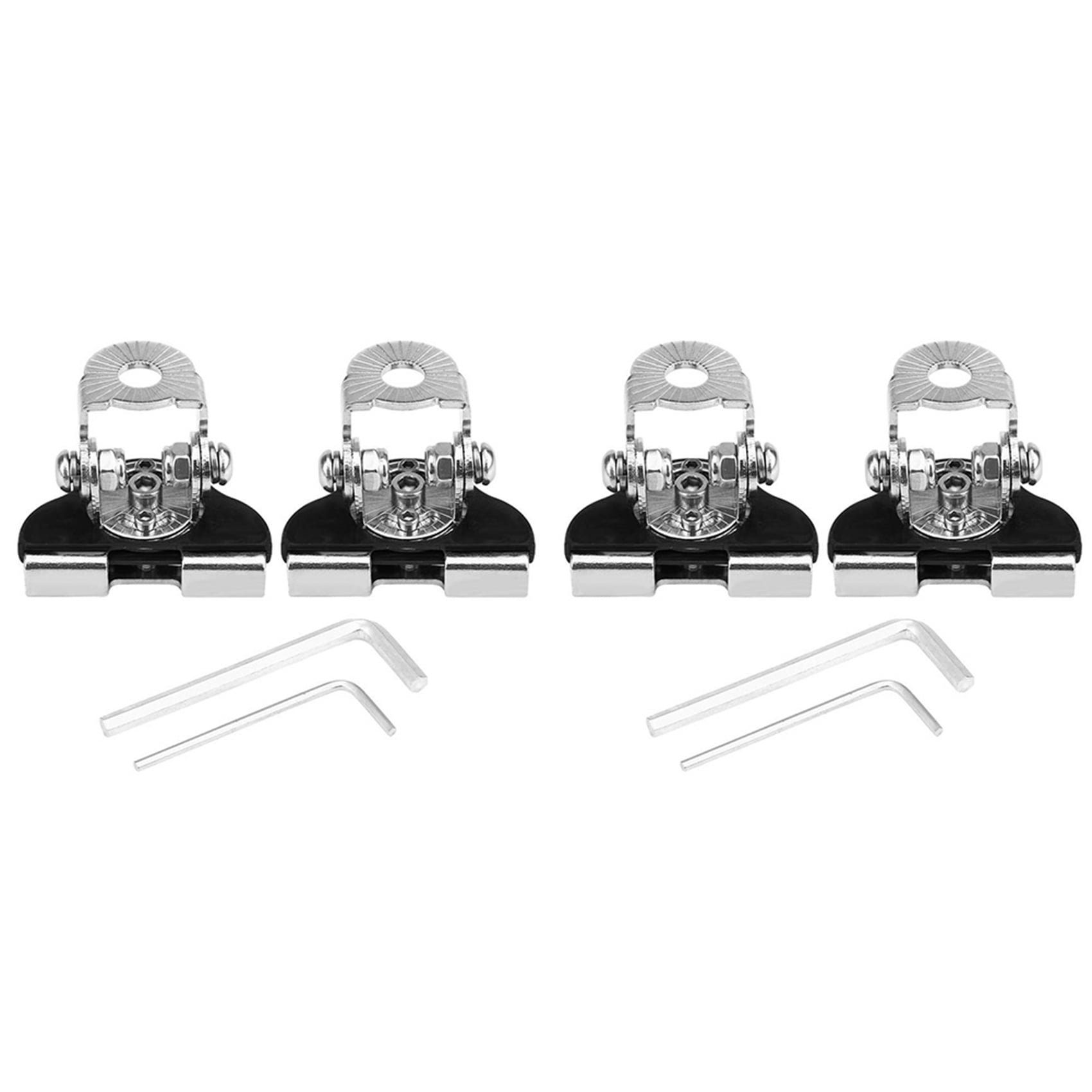 4Pcs Universal Hood Mount LED Light Bar Mounting Brackets Clamp Pillar ...