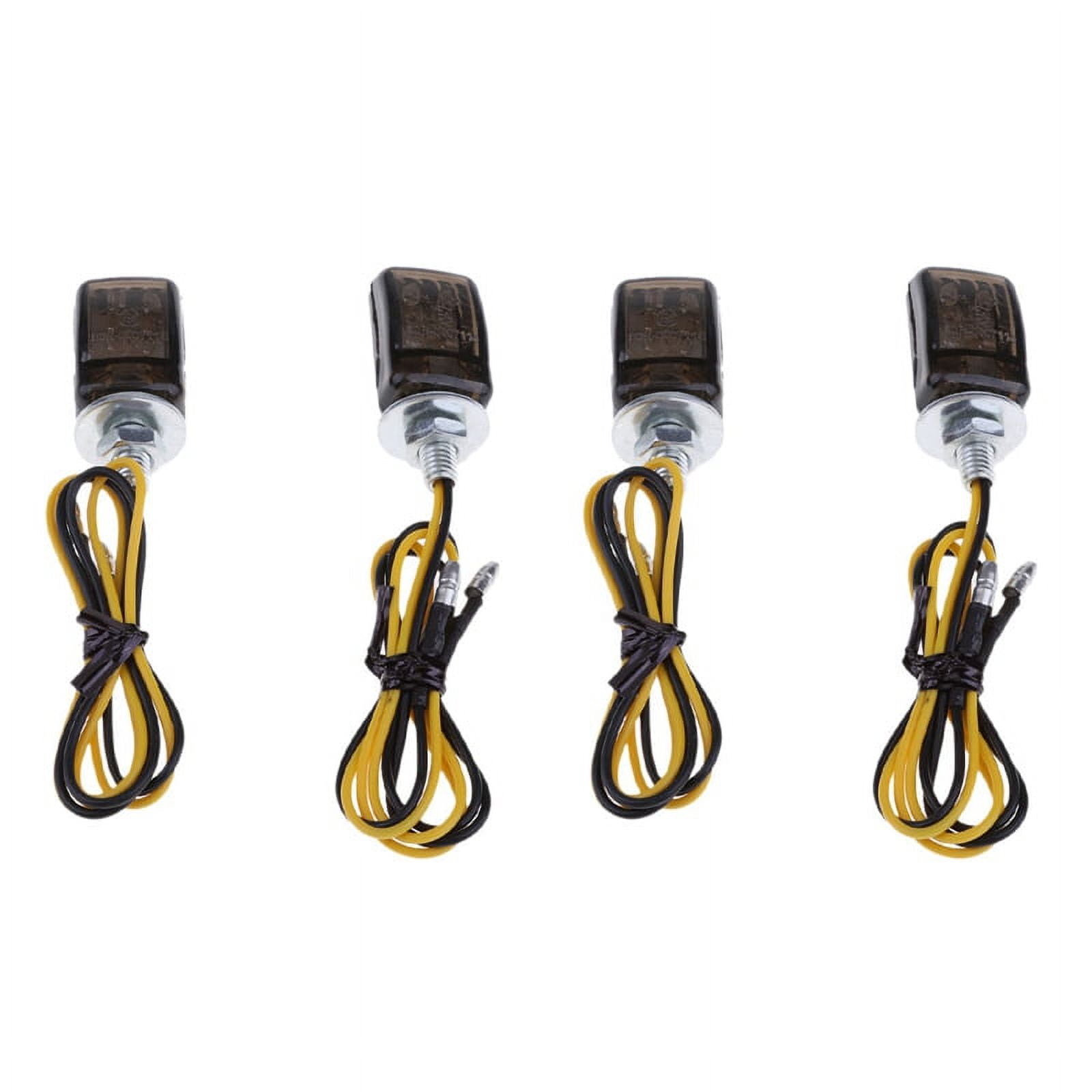 4Pcs Universal LED Black Mini Tiny Small Indicators Turn Signals ...