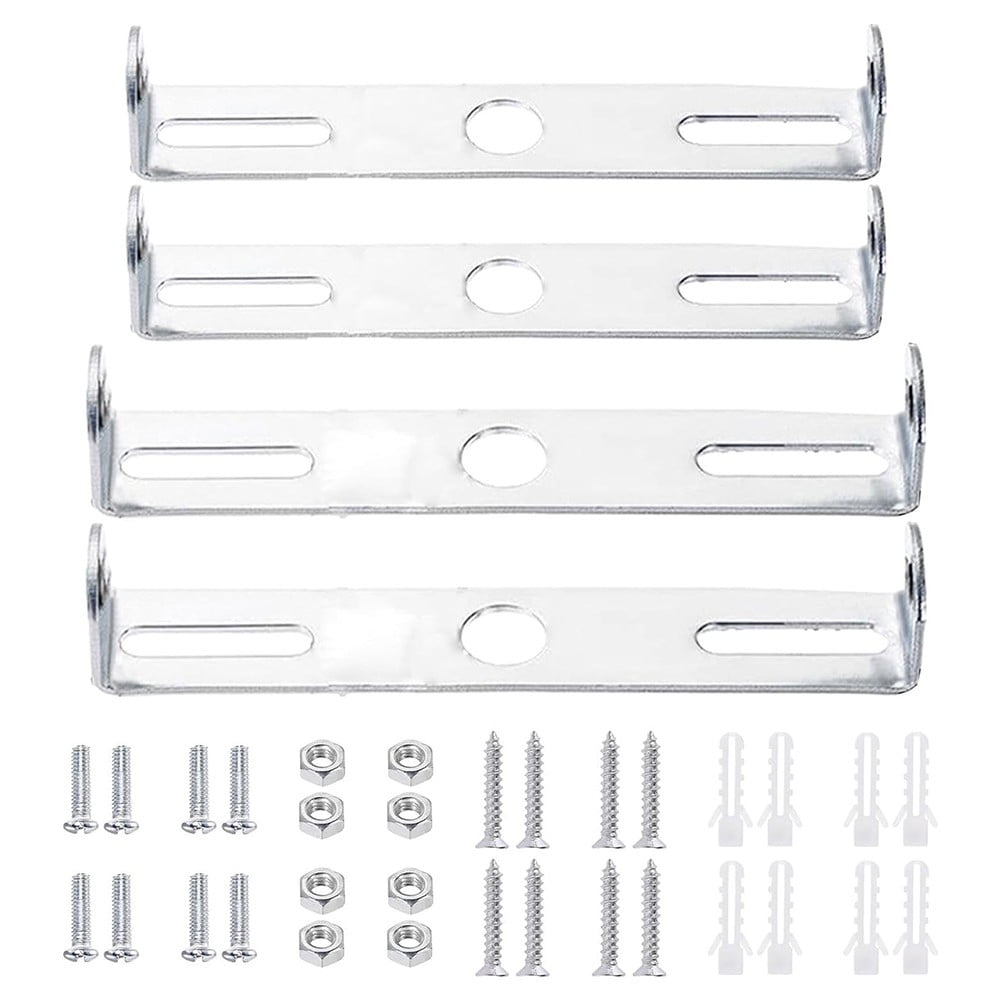 4Pcs Universal Light Fixture Mounting Bracket, Steel Round Square Light ...