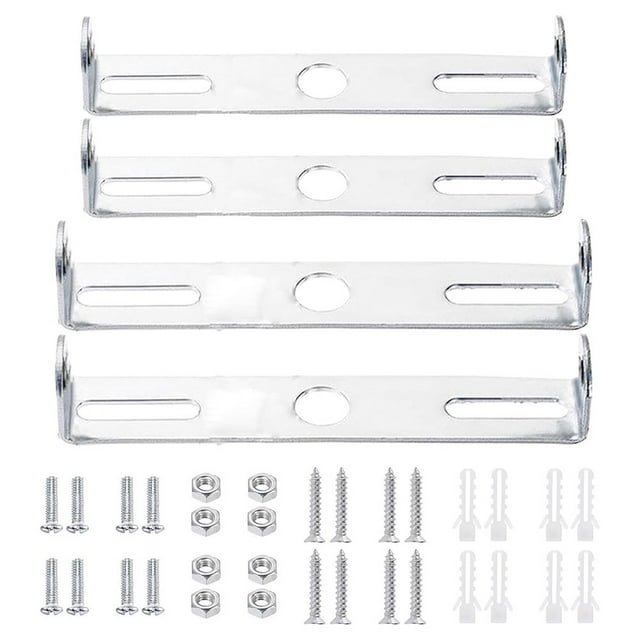 4Pcs Universal Light Fixture Mounting Bracket, Steel Round Square Light ...