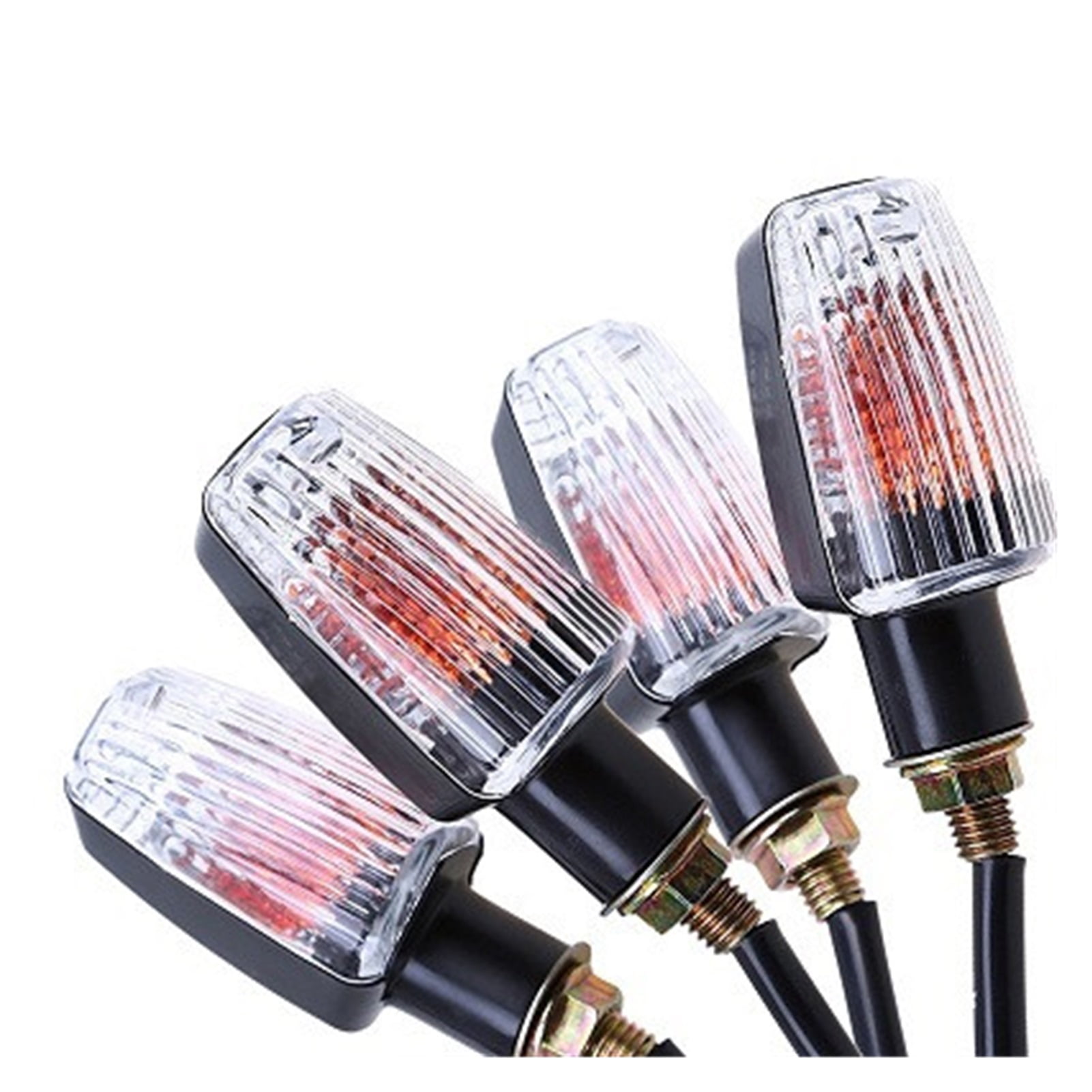 4Pcs Universal Motorcycle Turn Signal Light Blinker Bulb 12V 10W Amber ...