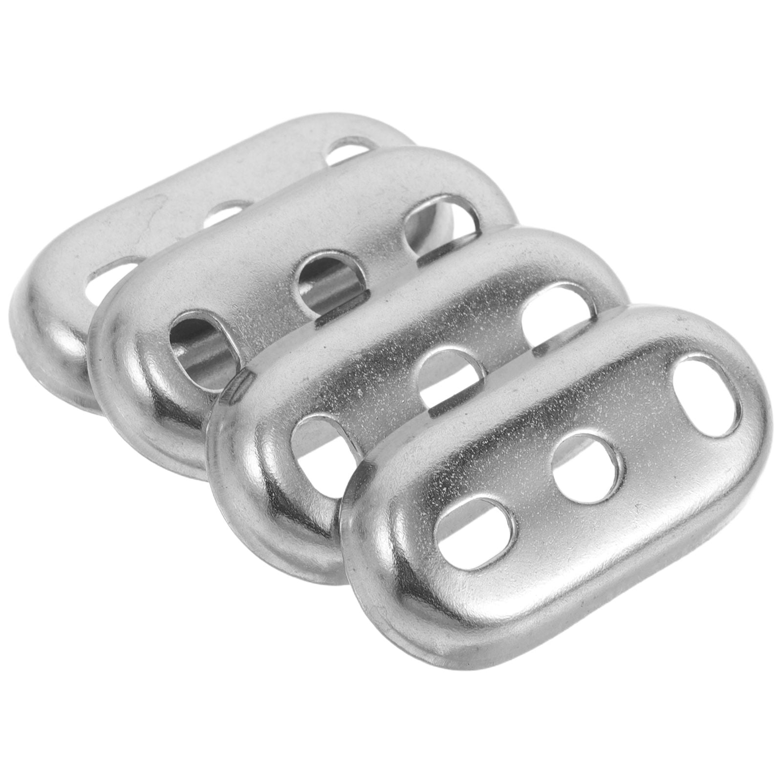4Pcs Universal Plated Silver Stainless Steel Towel Rack Base Cover ...