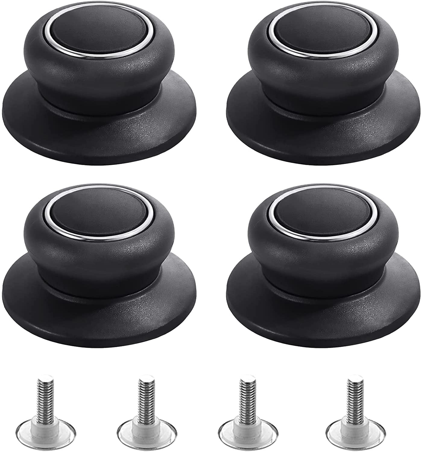4Pcs Universal Pot Lid Top Replacement Knob,Heat Resistant and Prevent ...