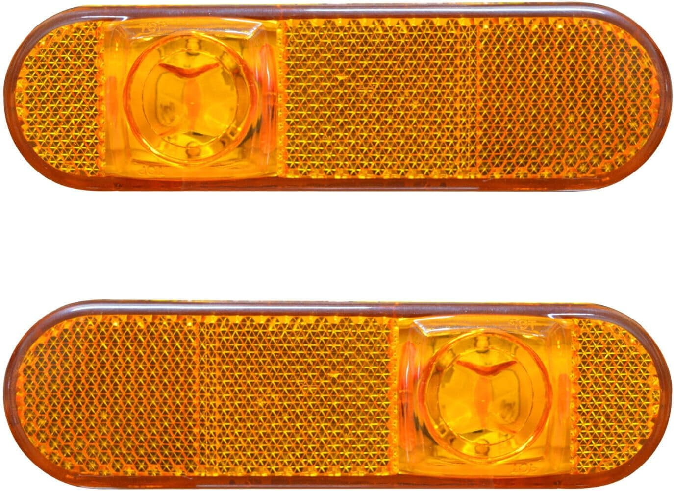 4Pcs Universal Side Marker 2x2 Inch Trailer Rv Marker Led Light Amber ...