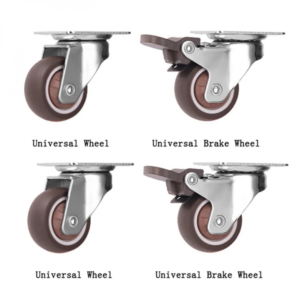 4Pcs Universal Swivel Casters Heavy Duty Furniture Wheel Castor Silent ...