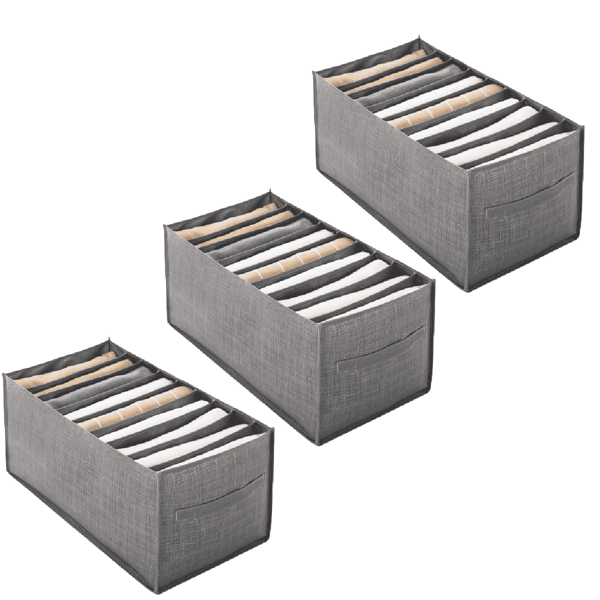 3Pcs Upgrade Large Jeans Organizer for Closet, Wardrobe Clothes ...