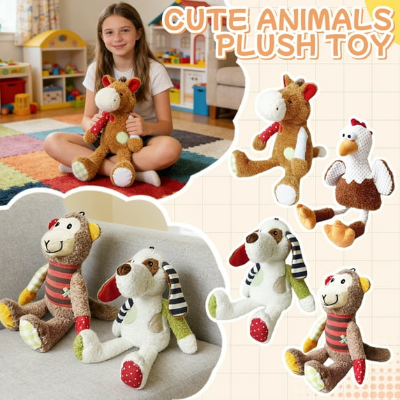 4Pcs Upgraded Indestructible Dog Toys,2026 New Durable Plush Dog ...