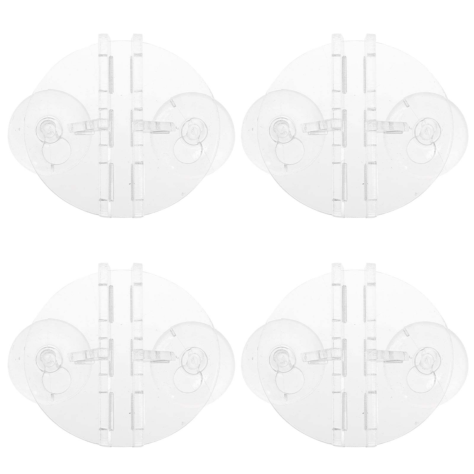 4Pcs Useful Acrylic Divider Suction Cup Clips Practical Fish Tank ...