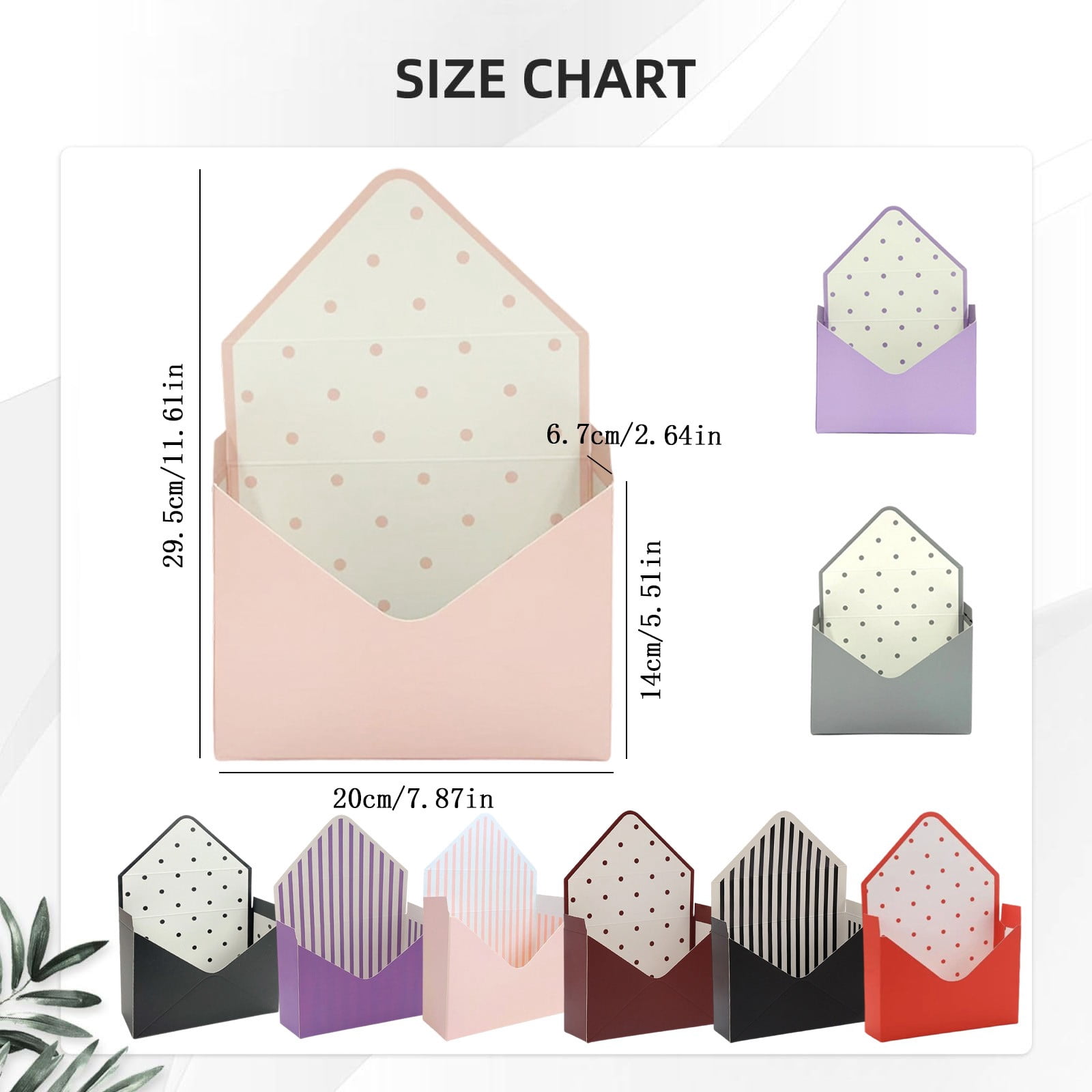 4Pcs Valentine Envelope Boxes - Black Envelope Box Flower Bouquet ...