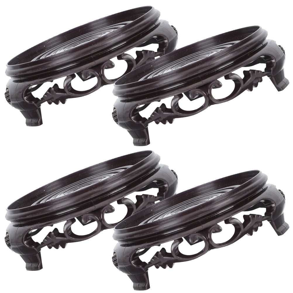 4Pcs Vase Display Base Planter Base Figurine Display Stand Tabletop ...