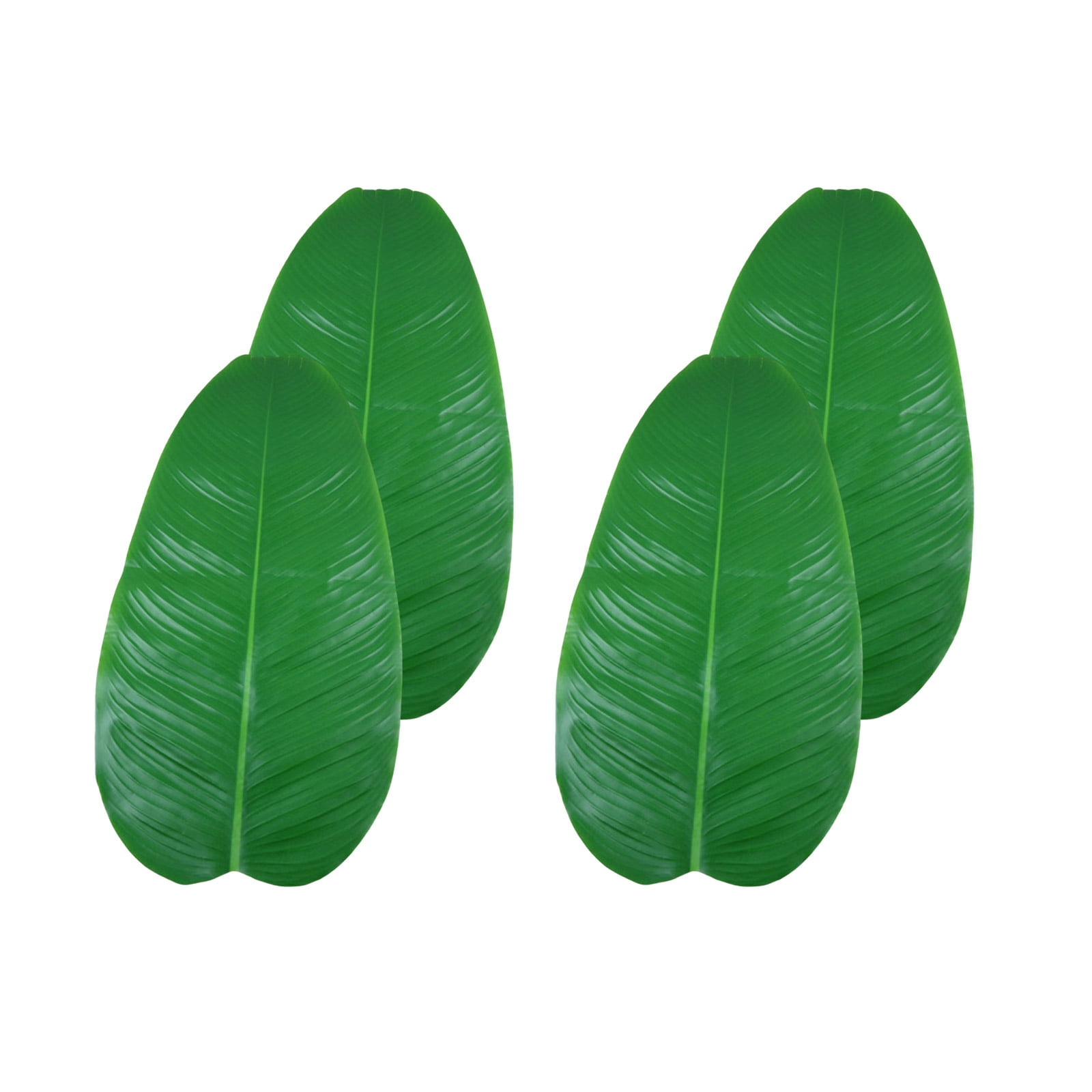 4Pcs Vibranting Tropicals Banana Leaves Home and Outdoor Decoration ...