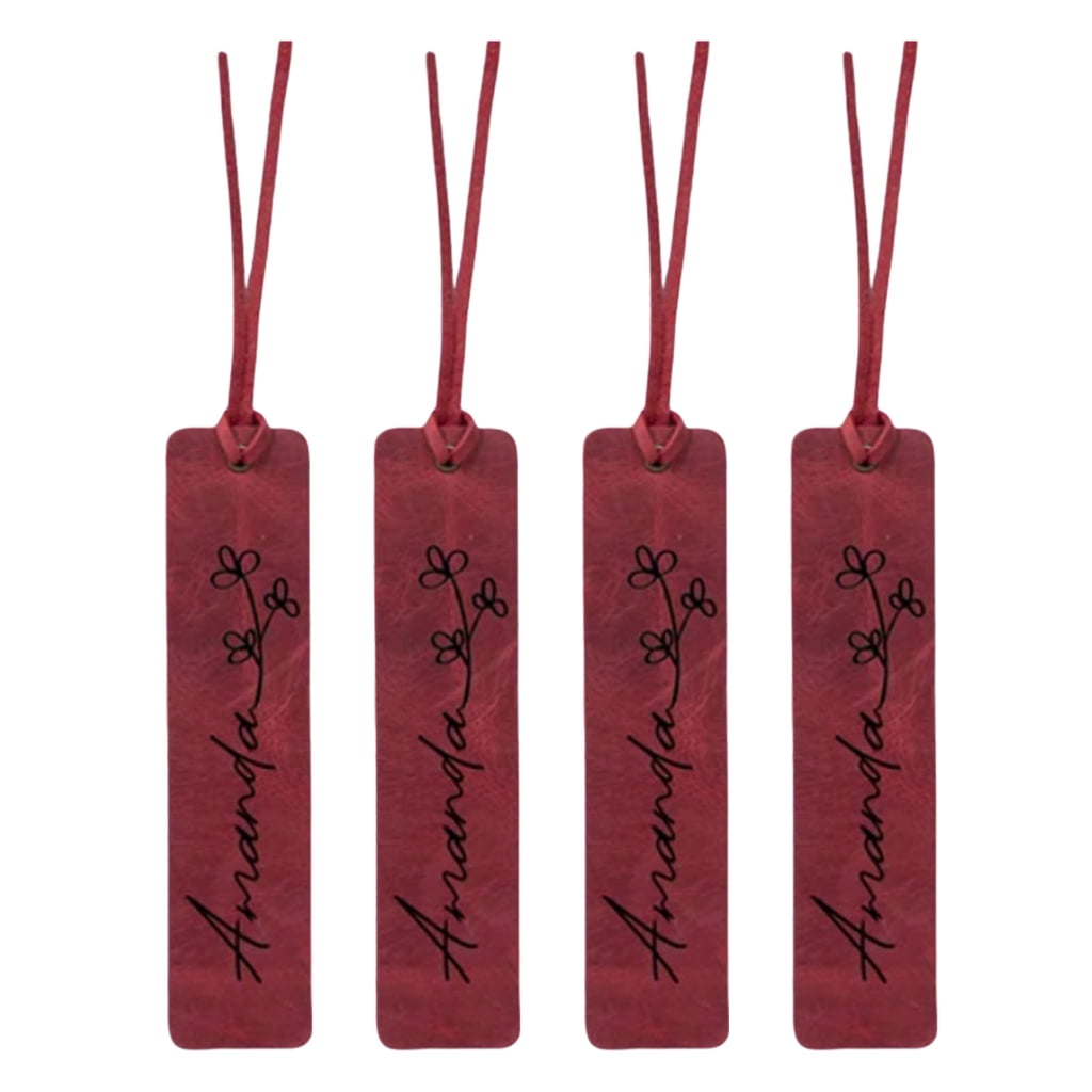 4Pcs Vintage Leather Bookmarks Traditional Tassels Bookmarks Book Page ...