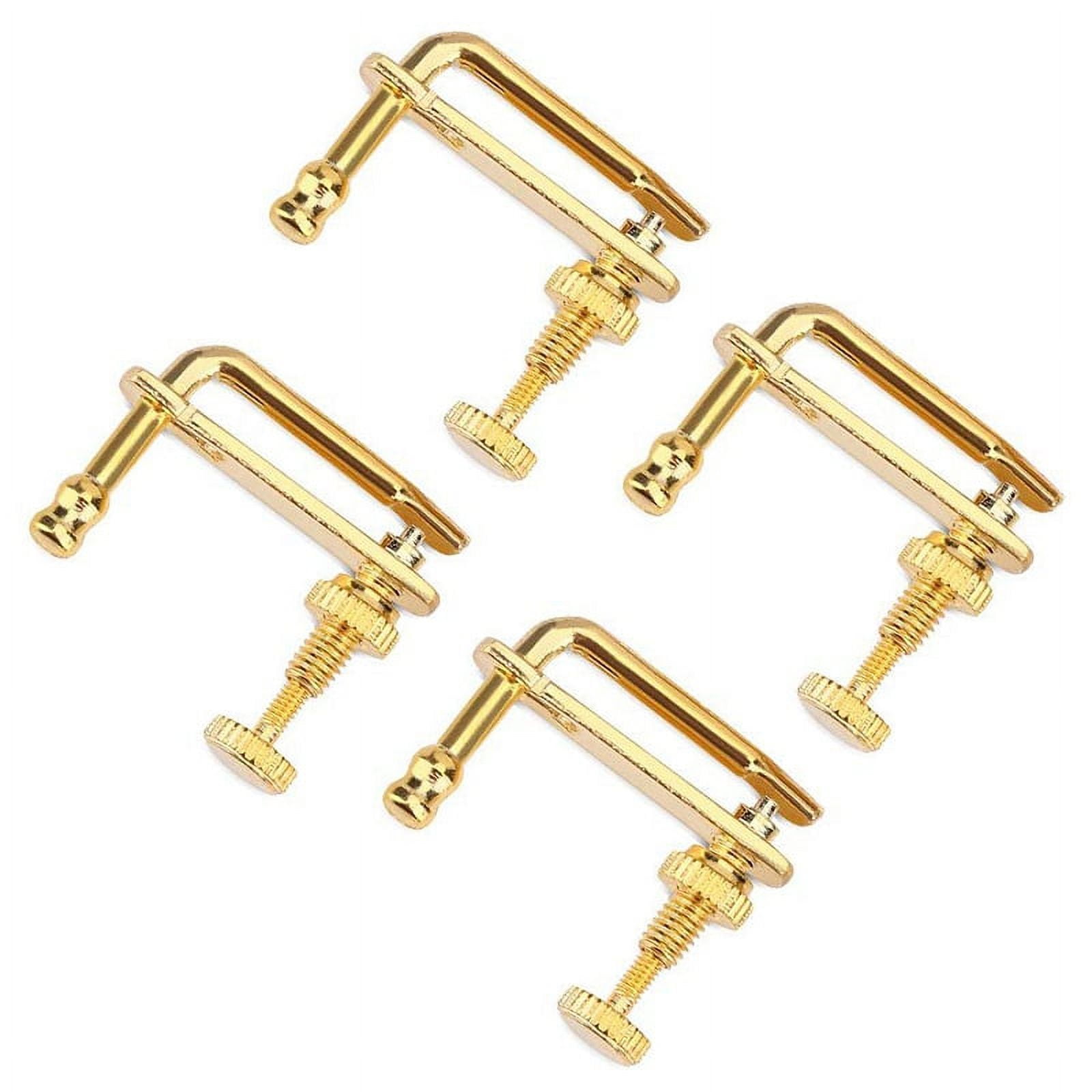 4Pcs Violin Fine Tuners Gold Violin Parts String Adjusters Replacement ...