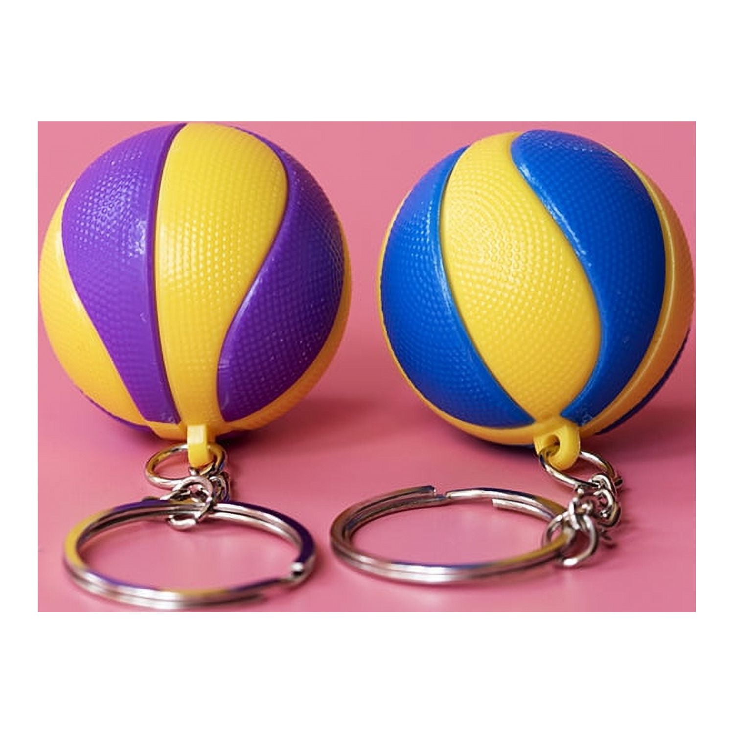 4Pcs Volleyball Keychains Small Sports Keychains Decorative Sports ...